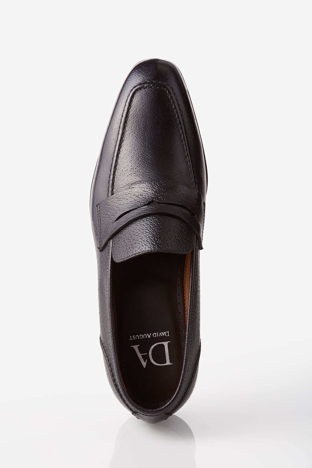 David August Leather Penny Loafer in Black – David August, Inc.