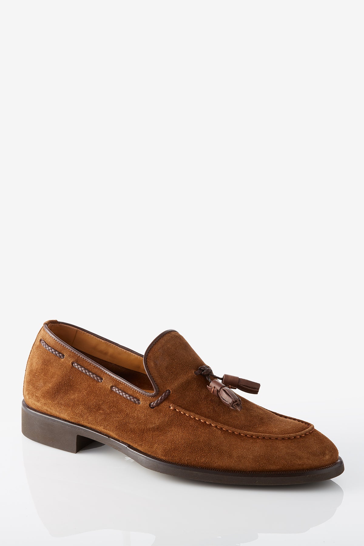 David August Suede Tassel Loafer in Cacao – David August, Inc.