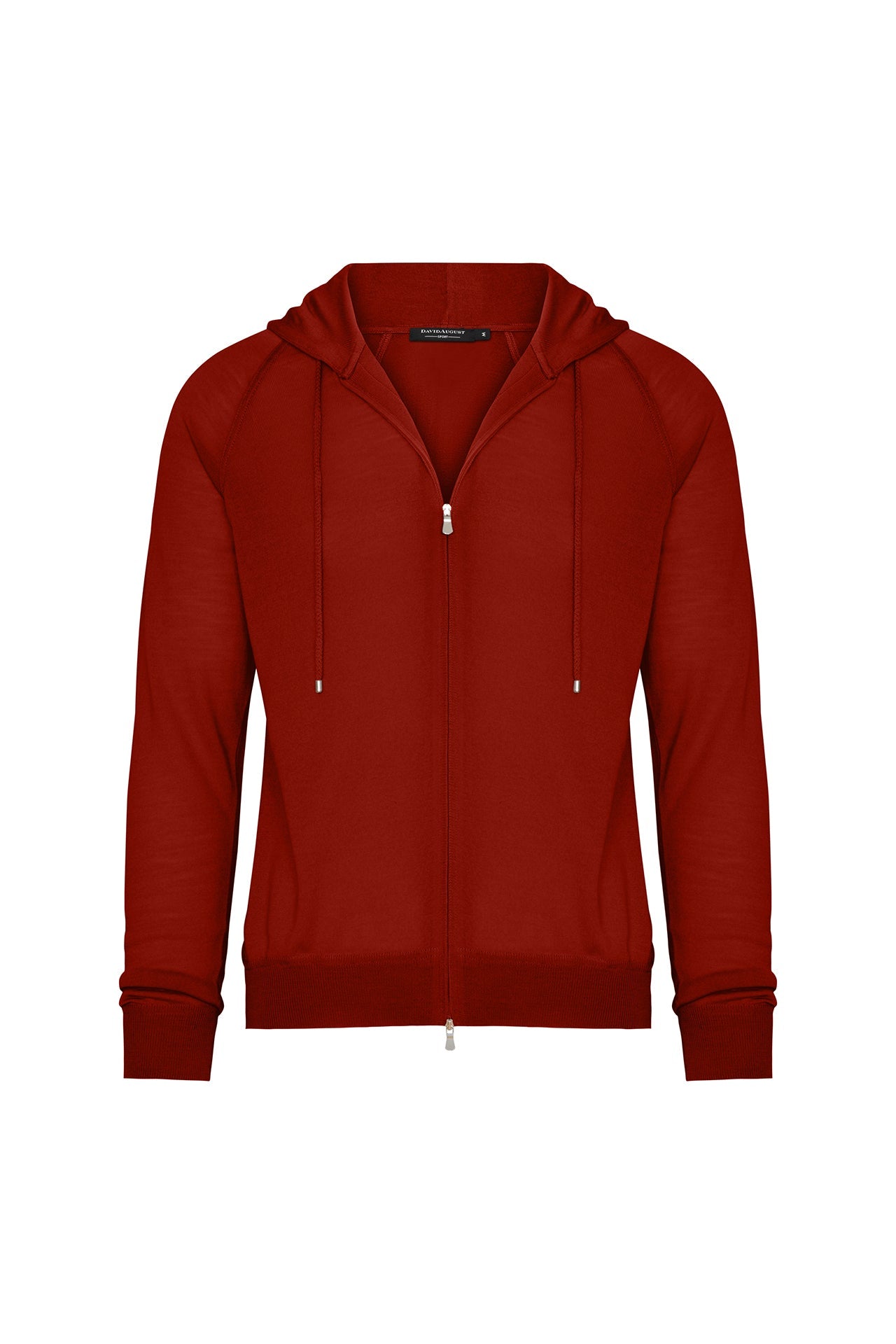 Wool Traveler Knit Zip-Front Hooded Sweater in Heathered Shark – David ...