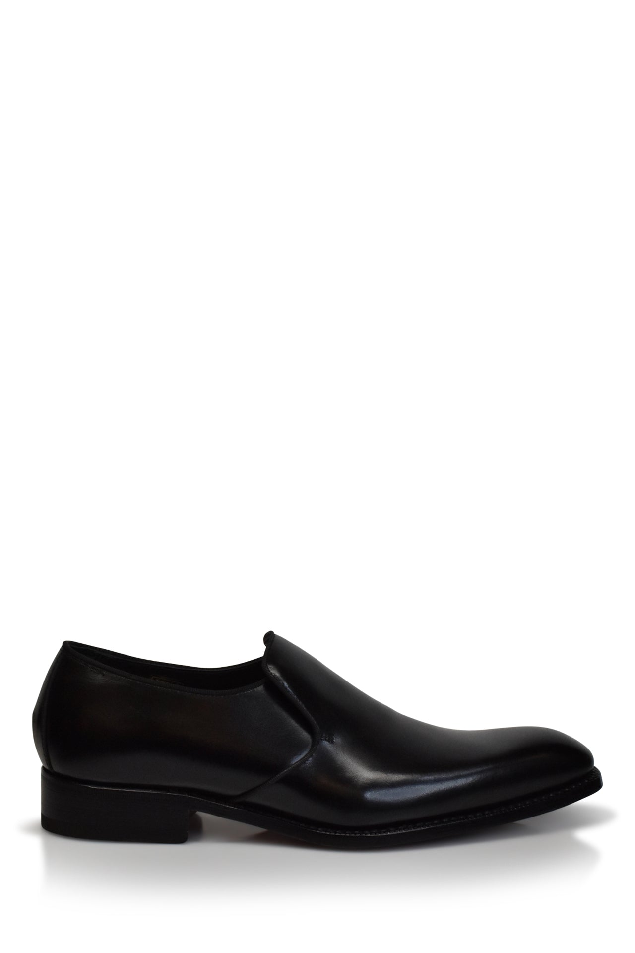 Leather Puccini Formal Slip-On Shoe in Black – David August, Inc.