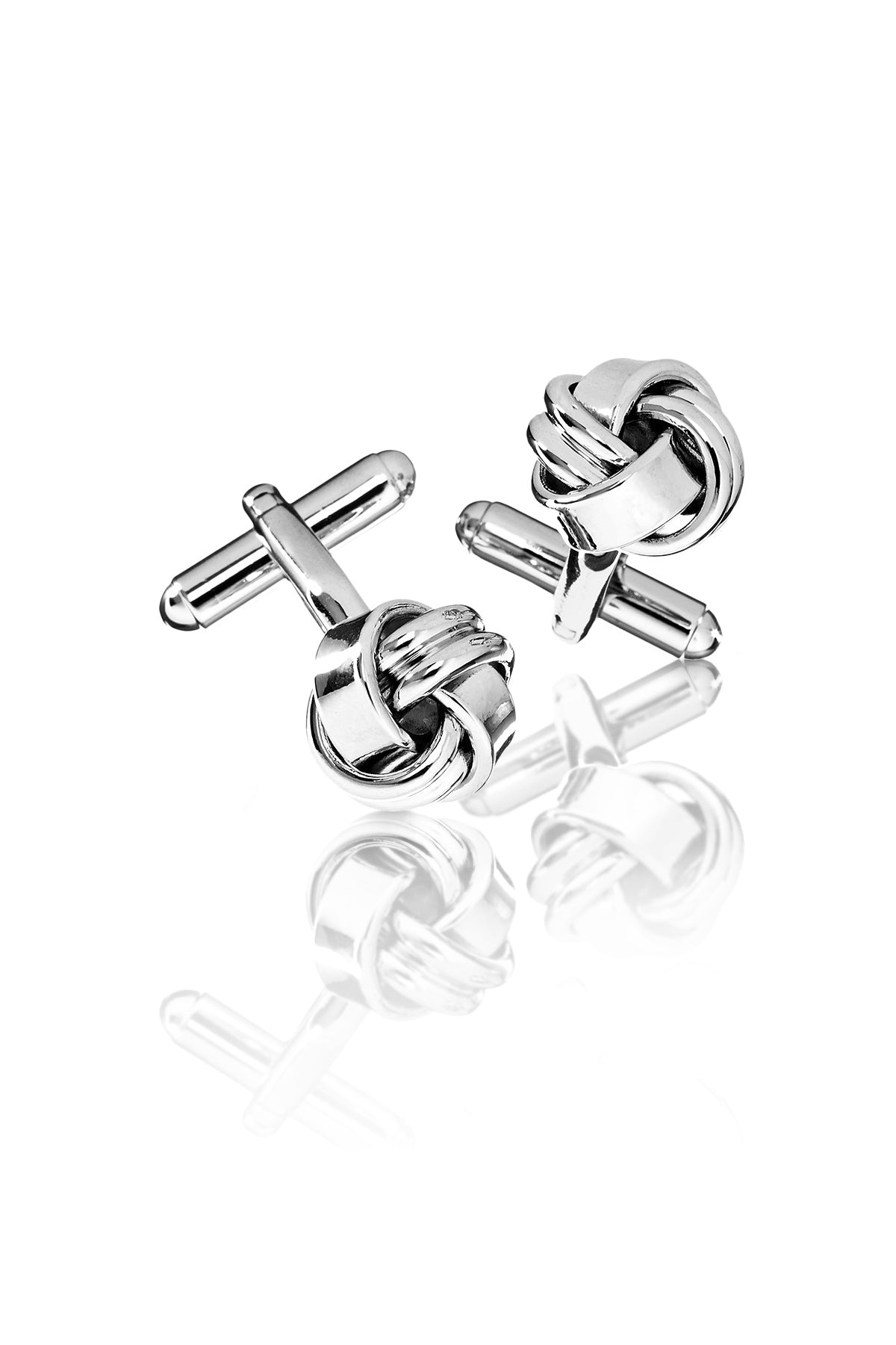 DAVID AUGUST | Classic Silver Knot Cufflinks – David August, Inc.